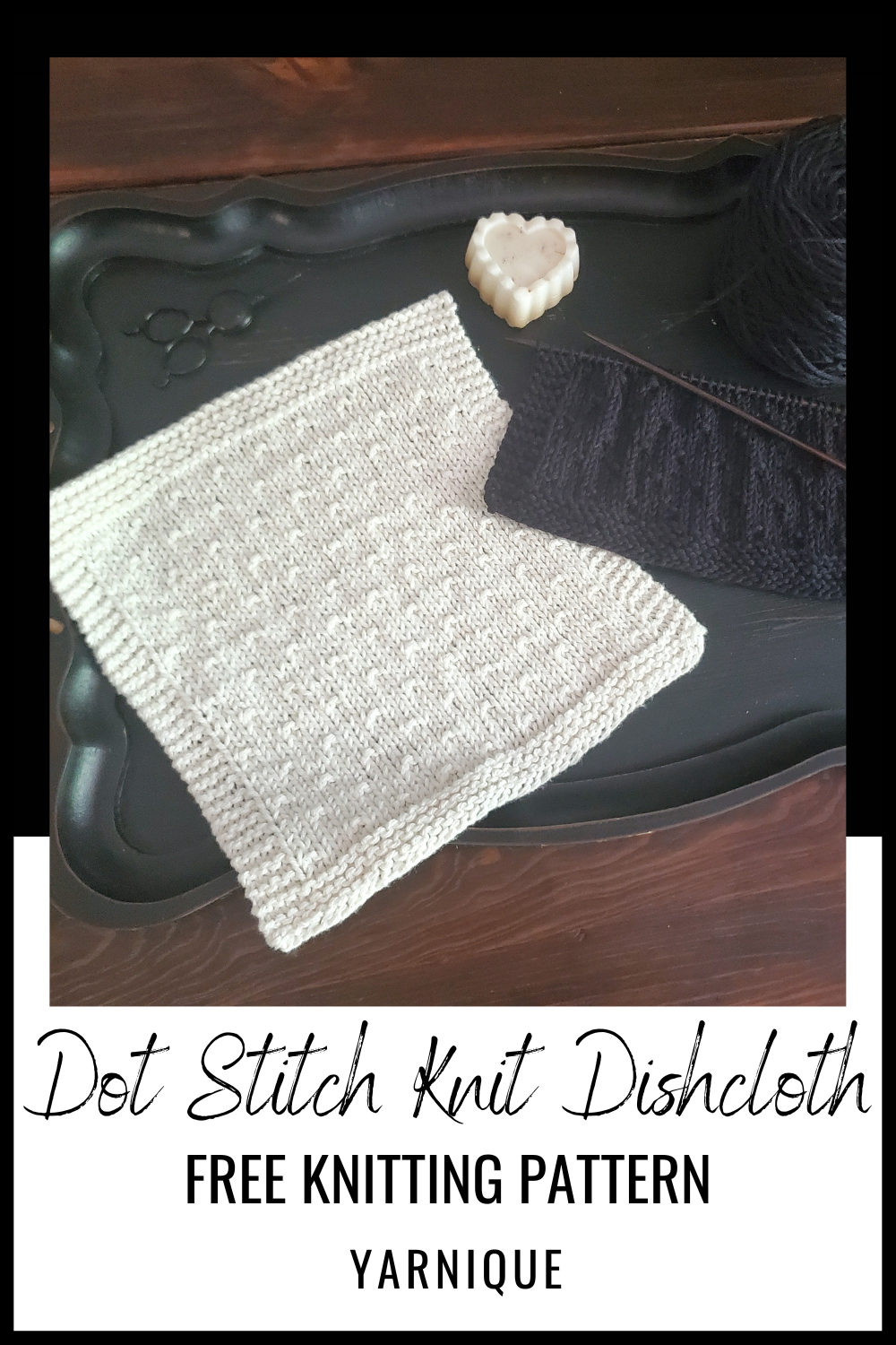 Dot Stitch Knit Dishcloth (Free Knitting Pattern) - Yarnique